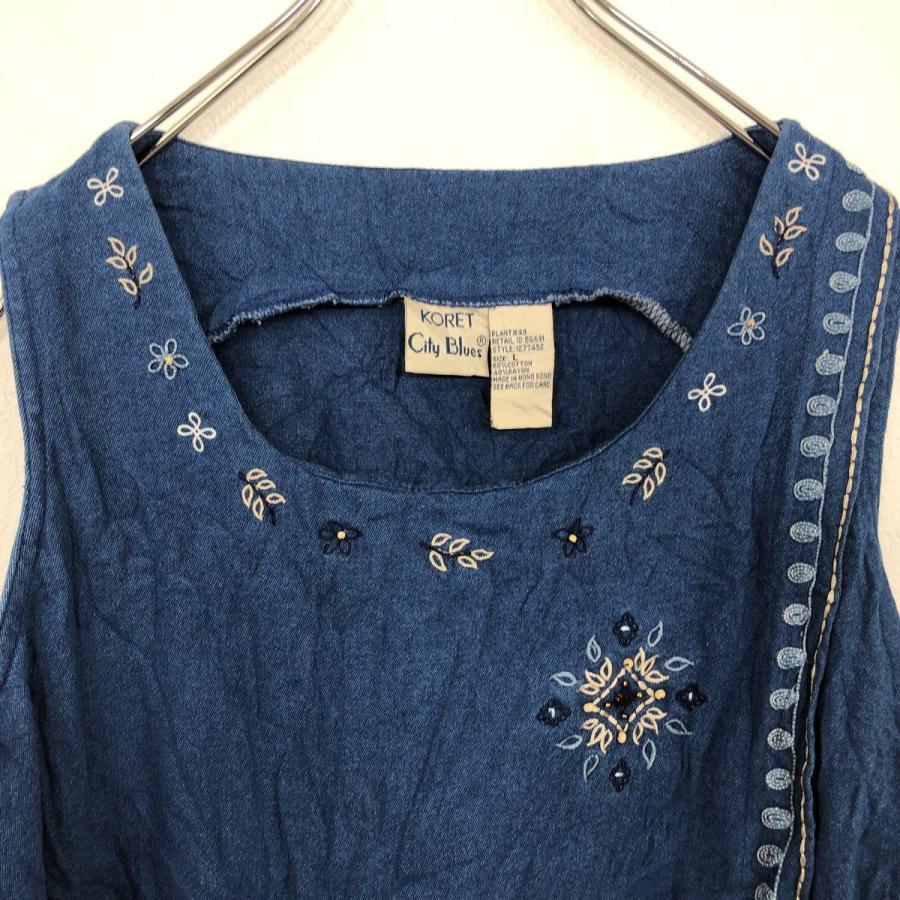 KORET City Blues ベスト レディース L ブルー デニム 刺繍 古着卸 アメリカ仕入 t2109-4256 : 古着屋DEN ヤフーショッピング店 - 通販 - Yahoo ...