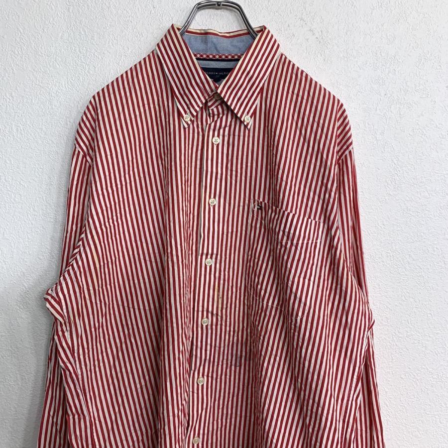 TOMMY HILFIGER 長袖 ストライプシャツ Lサイズ トミーヒルフィガー レッド 古着卸 アメリカ仕入 t2111-3614 : t2111-3614 : 古着屋DEN ヤフー ...