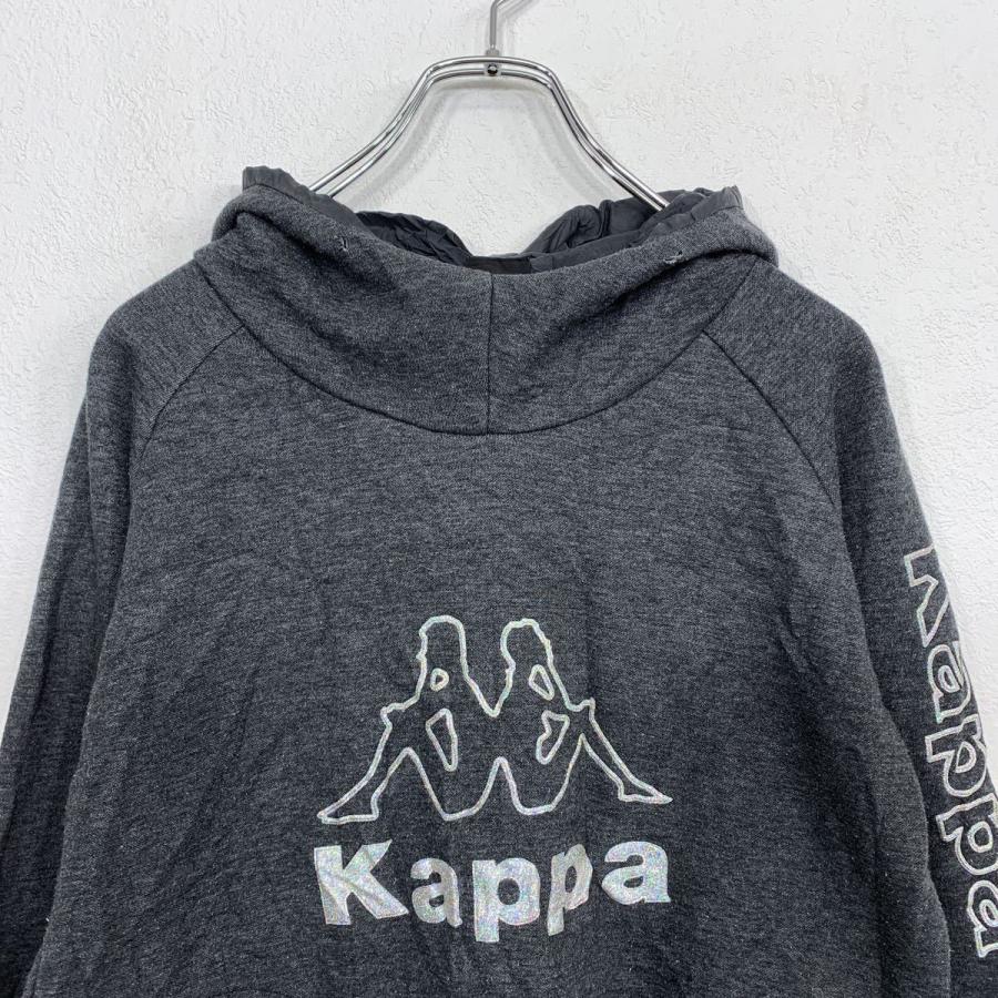 KAPPA スウェット パーカー レディース M グレー カッパ ラメプリント ロゴ 古着卸 アメリカ仕入 t2111-4696 : 古着屋DEN ヤフーショッピング店 - 通販 ...