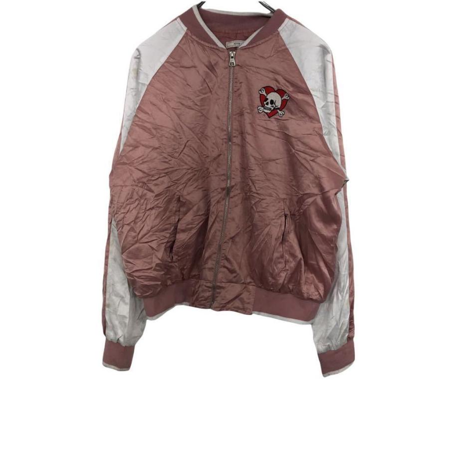 ADAM LEVINE スカジャン レディース L ピンク ジャケット ブルゾン ジップアップ バックプリント 古着卸 アメリカ仕入 t2111-4936 : 古着屋DEN ヤフーショッピング ...