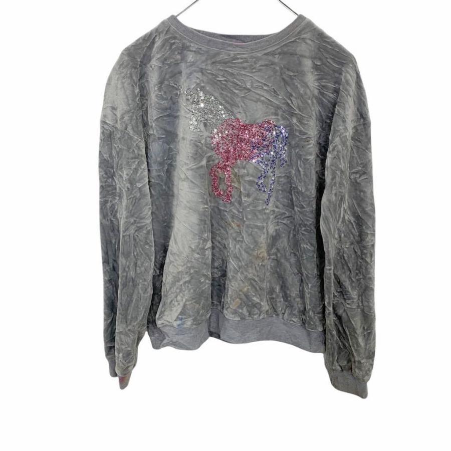 プルオーバーベロアスウェット レディース Lサイズ程度 グレー 古着卸 アメリカ仕入 t2202-3296 : 古着屋DEN ヤフーショッピング店 - 通販 - Yahoo!ショッピング