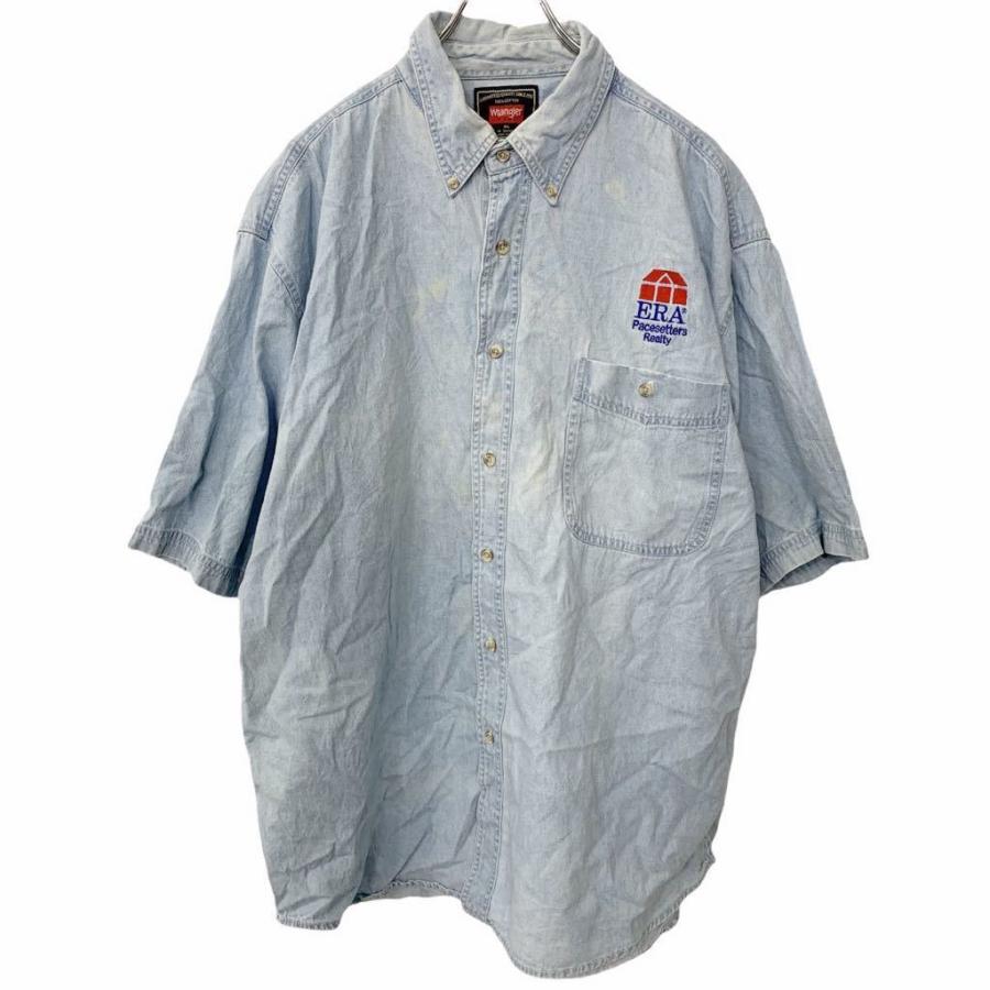 Wrangler 半袖デニムシャツ XLサイズ ラングラー ビッグサイズ ライトブルー 古着卸 アメリカ仕入 t2206-4187 : 古着屋DEN ヤフーショッピング店 - 通販 ...