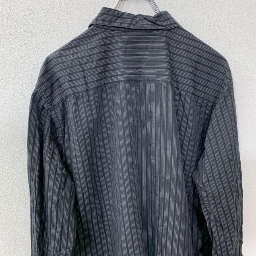 Calvin Klein 長袖ストライプシャツ Lサイズ カルバンクライン ブラック ダークグレー 古着卸 アメリカ仕入 t2209-3230 : 古着屋DEN ヤフーショッピング店 - 通販 ...