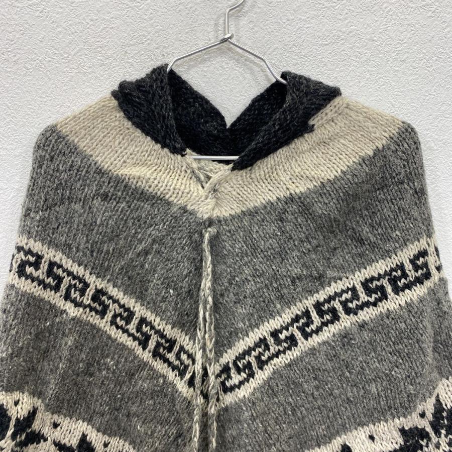 ニットポンチョ レディース Lサイズ位 ユニセックス 雪柄 ノルディック柄 グレー ブラック 古着卸 アメリカ仕入 t2210-3284 : 古着屋DEN ヤフーショッピング店 - 通販 ...