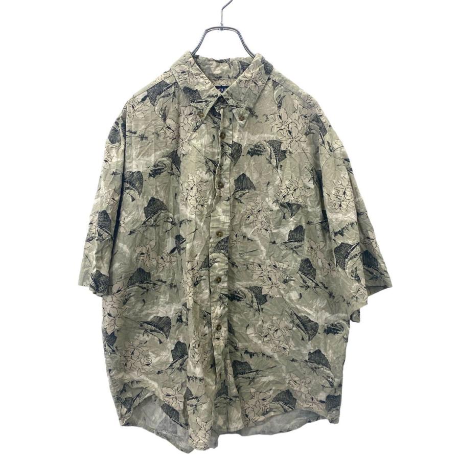 puritan 半袖シャツ アロハシャツ XL サイズ ピューリタン 総柄 グリーン系 胸ポケット 古着卸 アメリカ仕入 t2406-3473 :t2406-3473:古着屋DEN ヤフー ...