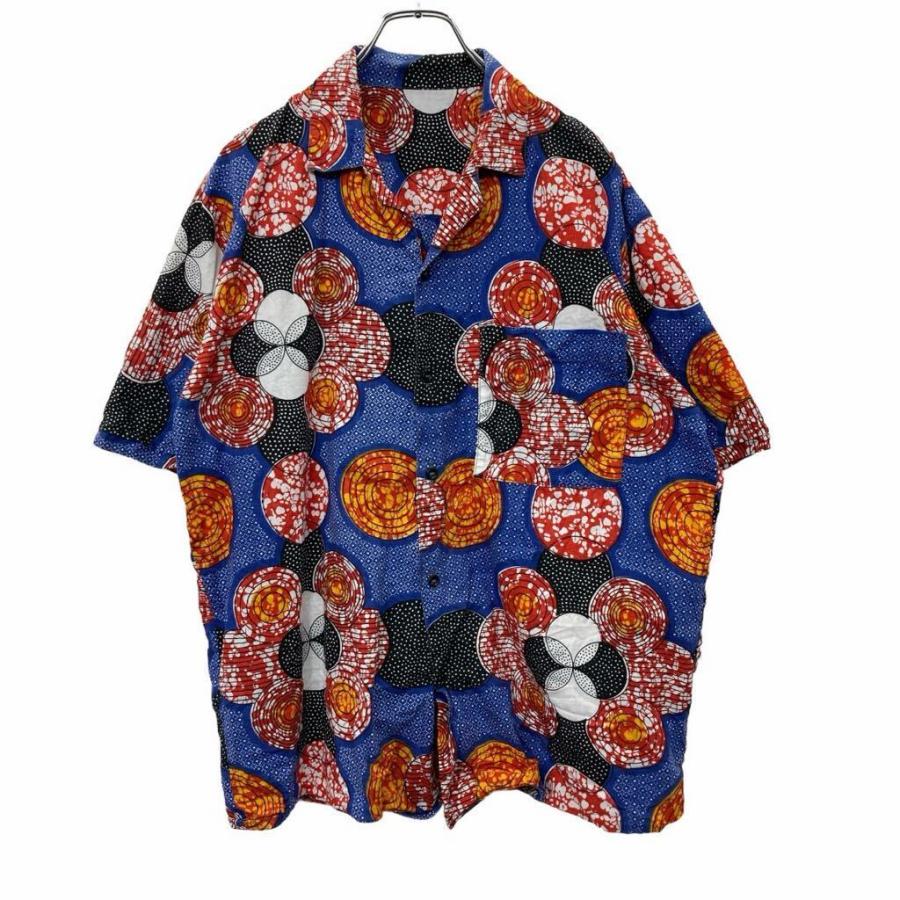 半袖 シャツ Lサイズ 胸ポケット 総柄 レッド ブルー 古着卸 アメリカ仕入 t2407-3689 : 古着屋DEN ヤフーショッピング店 - 通販 - Yahoo!ショッピング