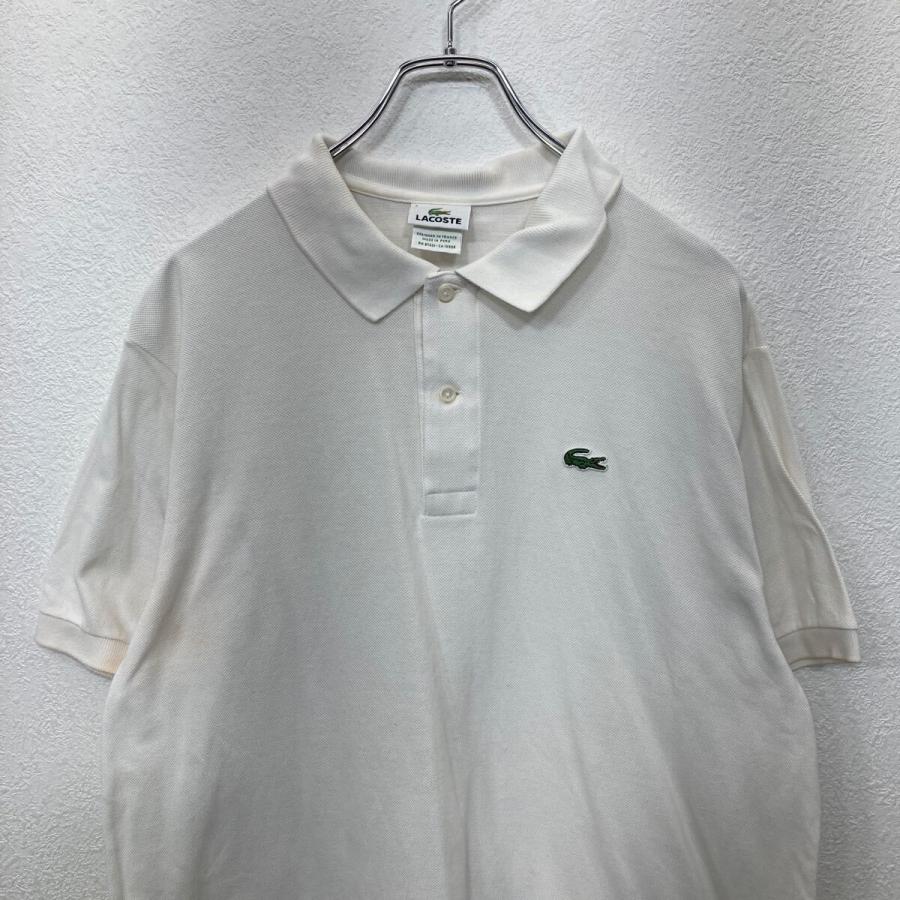 LACOSTE 半袖 ポロシャツ XLサイズ ラコステ ハーフボタン 刺繍 ホワイト 古着卸 アメリカ仕入 t2407-3982 : 古着屋DEN ヤフーショッピング店 - 通販 ...
