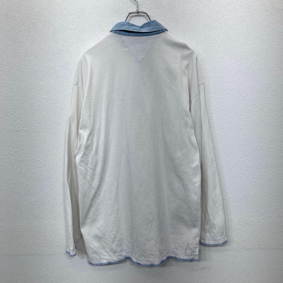 TOMMY HILFIGER 長袖ポロシャツ Lサイズ トミーヒルフィガー 刺繍 ハーフボタン ホワイト コット古着卸 アメリカ仕入 t2407-4036 : 古着屋DEN ヤフーショッピング ...