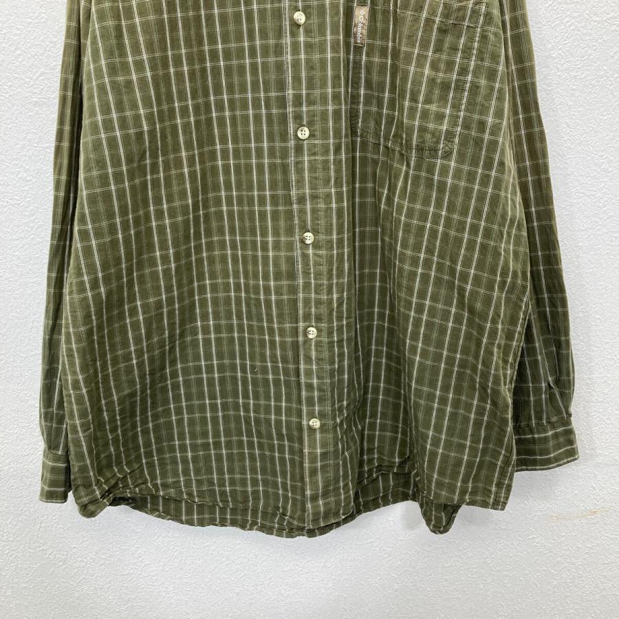 Columbia 長袖 シャツ XXL コロンビア ビッグサイズ 胸ポケット ボタンダウンシャツ チェック柄 グリーン 古着卸 アメリカ仕入 t2408-3829 : t2408-3829 ...
