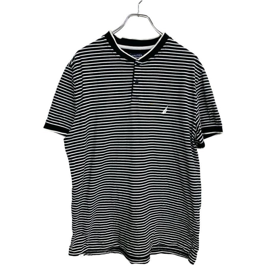 NAUTICA 半袖 Tシャツ XLサイズ ノーティカ ボーダー 白黒 ボタン 古着卸 アメリカ仕入 t2409-3402 : 古着屋DEN ヤフーショッピング店 - 通販 - Yahoo ...