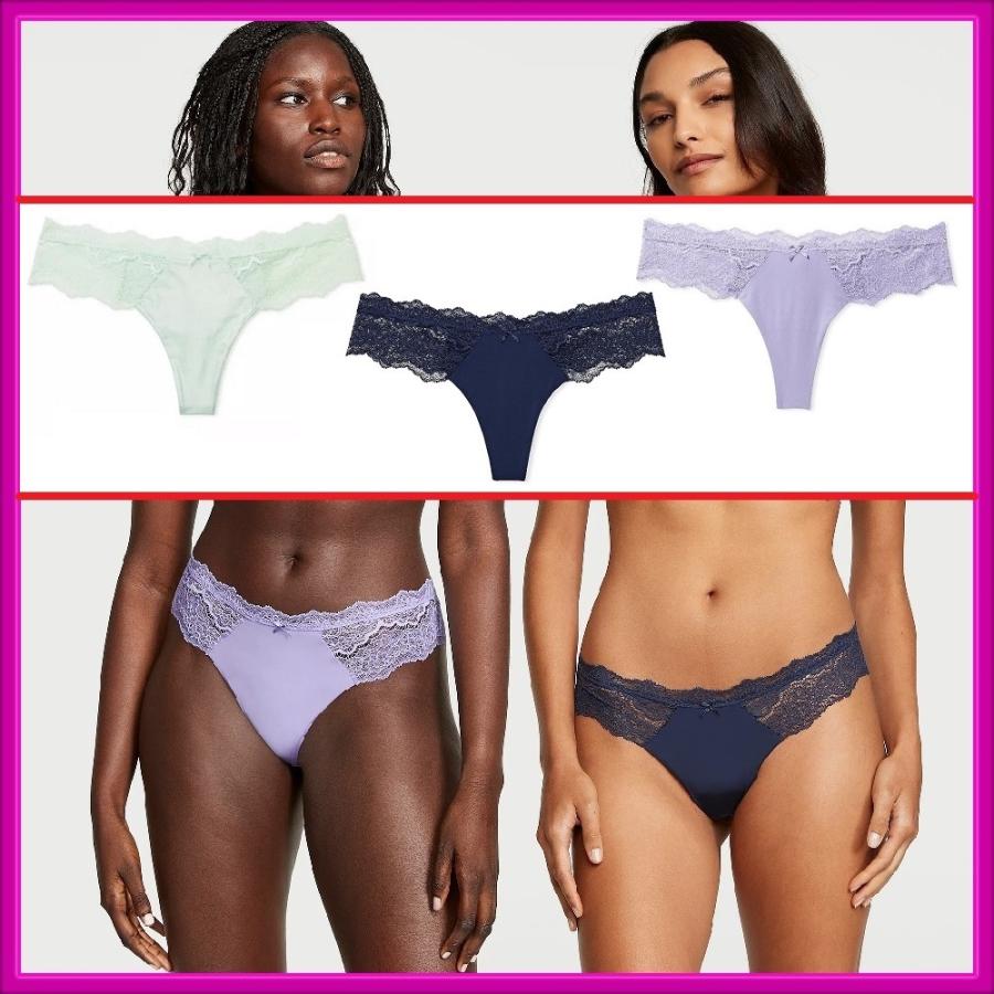 VICTORIA'S SECRET Lace Trim Thong Panties#54 "DreamAngel" ショーツ Victoria’s Secret ヴィクトリアズシークレット ...