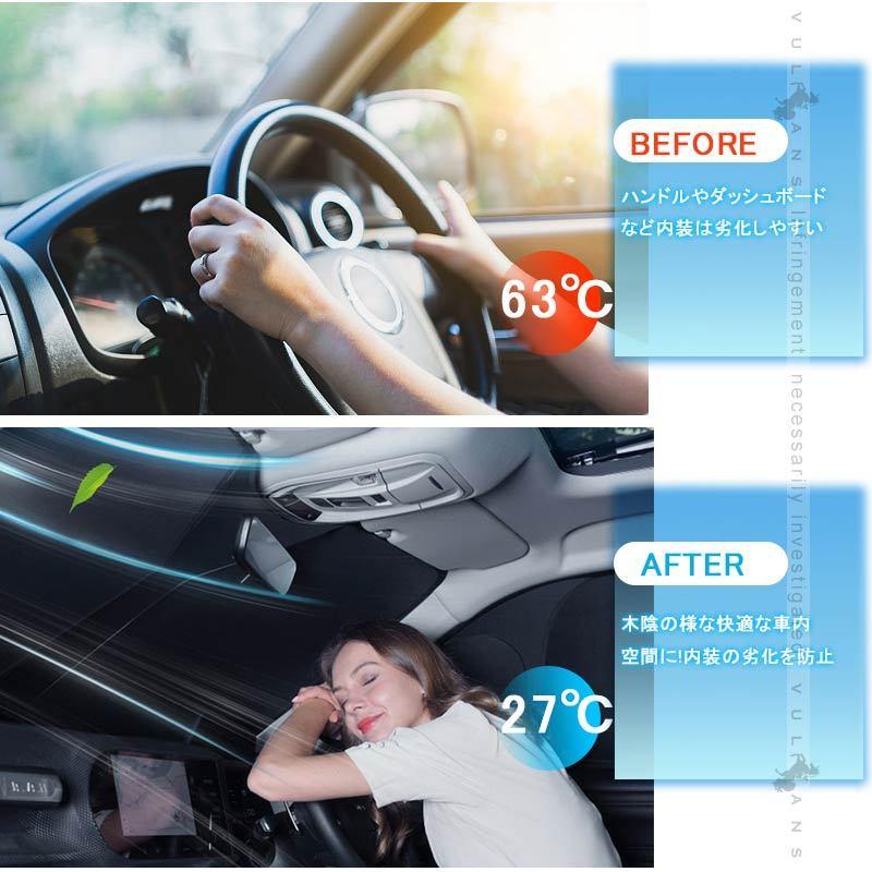 Vulcans 開閉式NEWモデル N-BOX/N-BOX カスタム JF3/4 クイックサンシェード 折り畳み式 車中泊 盗難防止 アウトドア 日除け 内装 パーツ 1台分 ワンタッチ ...