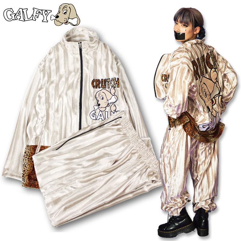 ガルフィー いにしえチンピラセットアップ 133026 黒 ゴールド エメラルド L XL GALFY ジャンバー BLACK GOLD EMERALD 秋冬 上下セット : 133026 ...