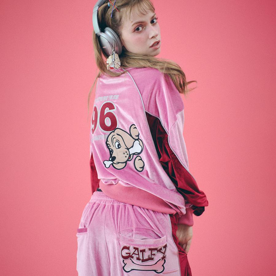 ガルフィー GALFY 俺らの96' ベロア SET UP セットアップ L 中型犬 XL 大型犬 143009 #50 PINK #70 LIME #90 O.BROWN ギャル ...