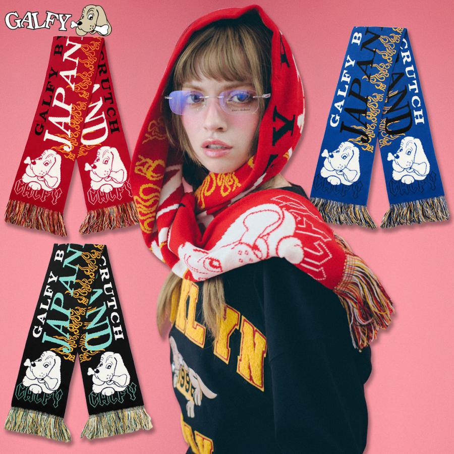 GALFY ガルフィー GALFYキングダムマフラー 143034 マフラー #20 BLACK #30 RED #70 BLUE L XL ヤンキー TGC 犬 24AW : 洋服屋わんこ ...