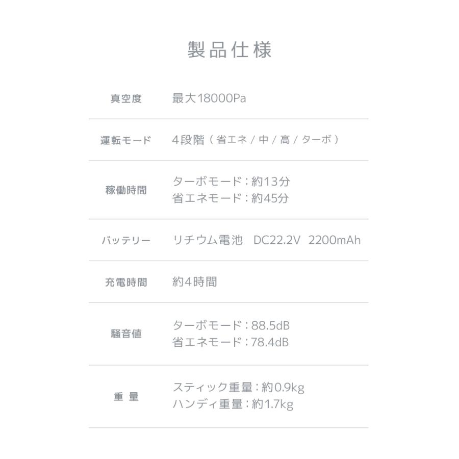 WEIMALL 掃除機 コードレス 2WAY 軽量 18000Pa コンパクト スリム ハイパワー 衛生的 水洗い可能 ステンレス スティック掃除機 ハンディ掃除機 1年保証 : W ...