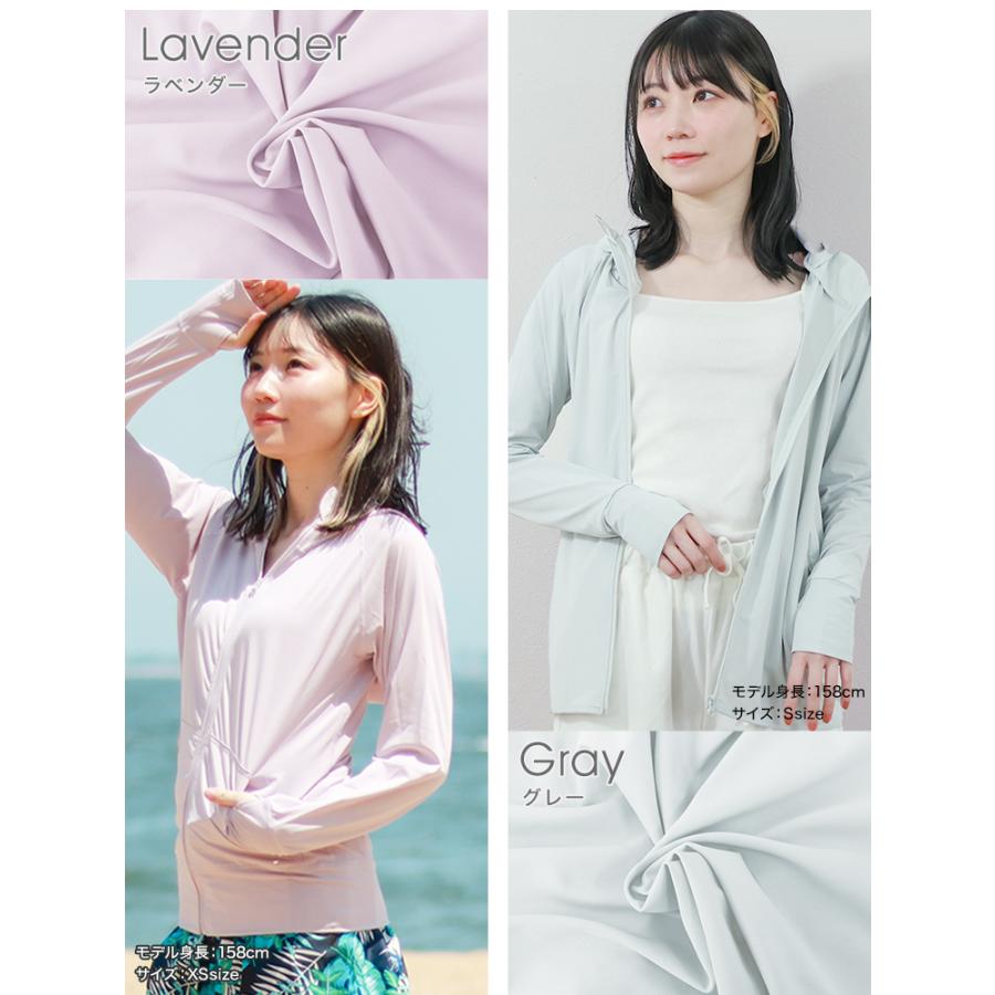 WEIMALL ラッシュガード 訳あり ブラック 接触冷感 パーカー フード レディース UV UVカットパーカー 指穴 吸水 速乾 日焼け対策 紫外線防止 水着 長袖 YKKファスナー ...