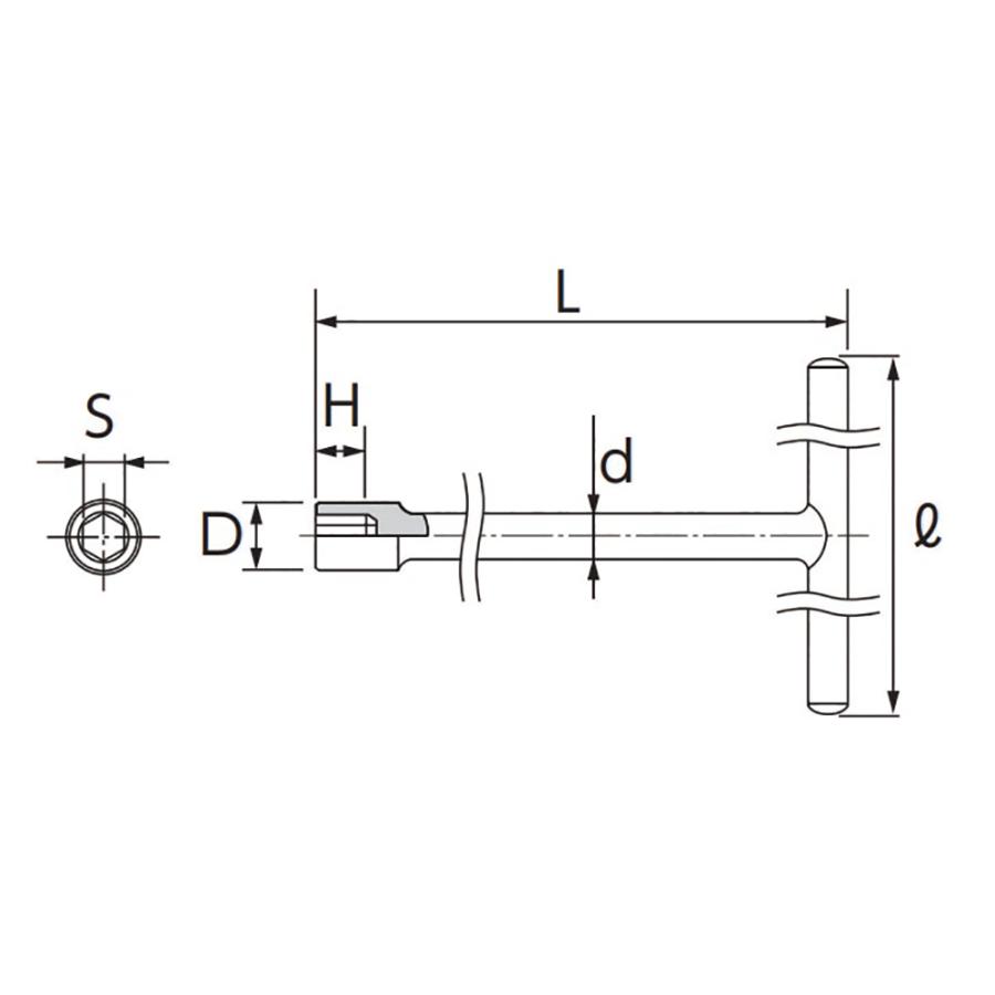 KTC KTC T形レンチ TH-13 工具 ケーティーシー : WORLD IMPORT TOOLS - 通販 - Yahoo!ショッピング
