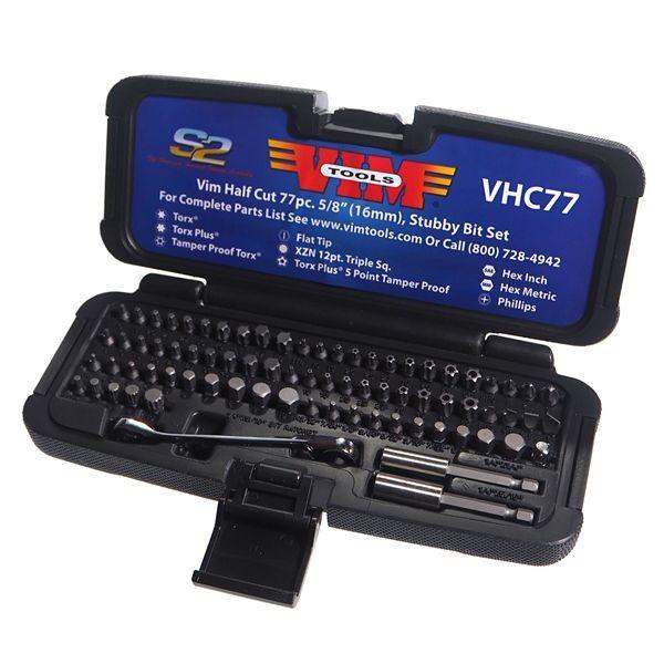 VIM TOOLS VIMTOOLS ヴィムツール 77pcスタビビットセット VHC77 工具 : WORLD IMPORT TOOLS ...
