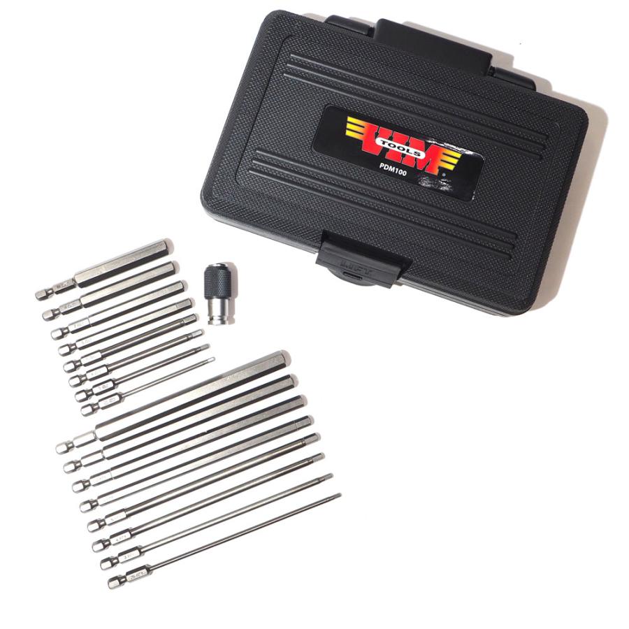 VIM TOOLS VIMTOOLS 17pc HEXロングビットセット PDM100 POWER DRIVE HEX SETS ...