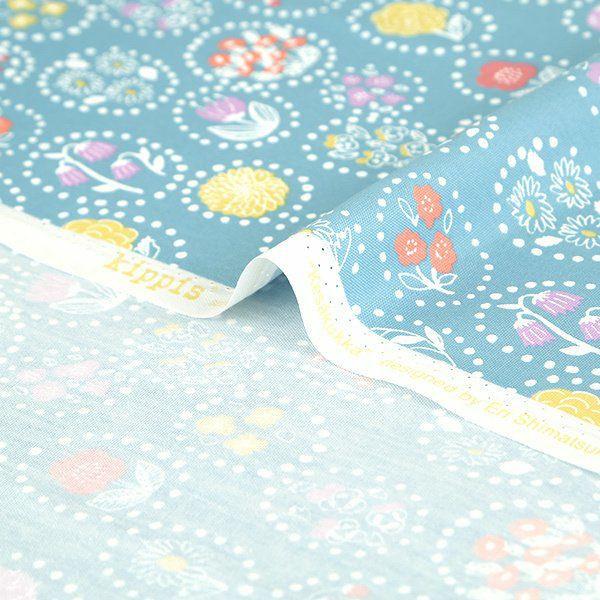 kippis（キッピス） オックス 生地 花柄 夏の花 ケサクッカ 50cm 北欧 カットクロス : 手芸用品 ダブルノート Yahoo!店 ...