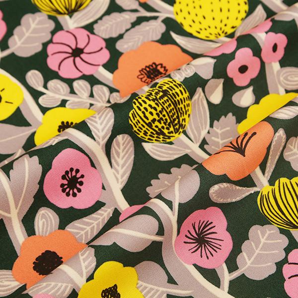 kippis オックス 生地 Kippis キッピス 花柄 不思議な植物 Ihmekasvi 50cm 北欧 カットクロス : 手芸用品 ...