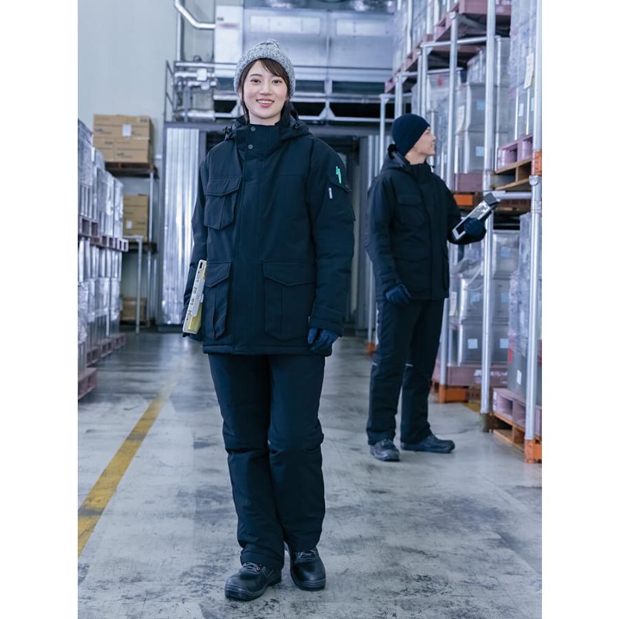 アイトス 作業服 上下セット タルテックス AITOZ TULTEX コート AZ-8575 5L ＆ パンツ AZ-8577 防寒 ストレッチ 撥水 作業着 ユニセックス : 作業服の渡辺 ...