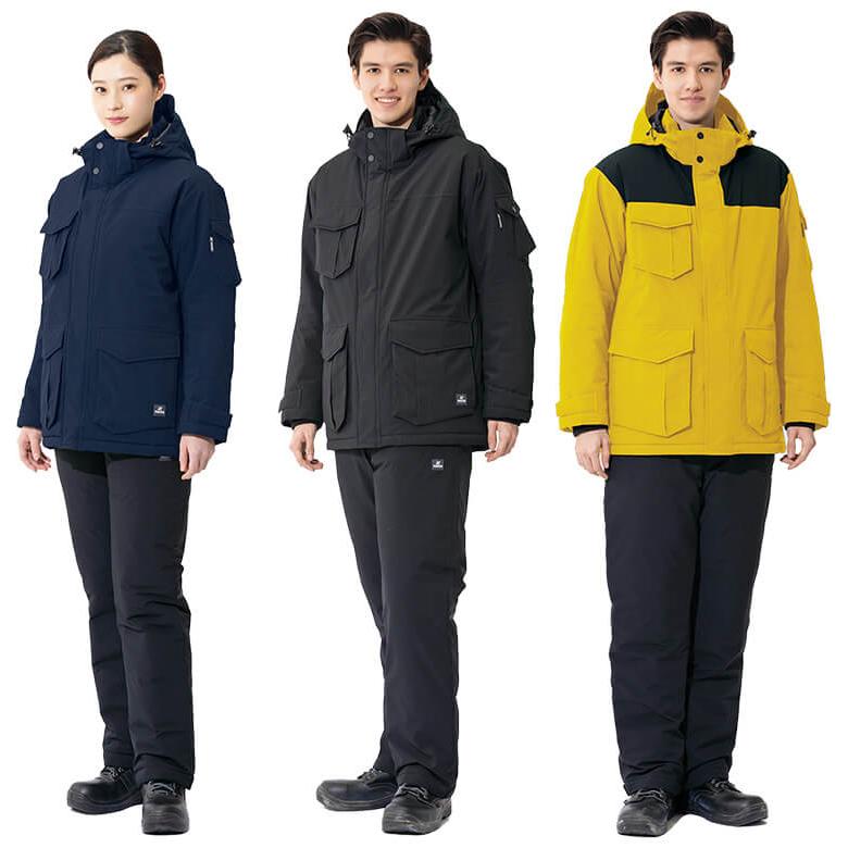 アイトス 作業服 上下セット タルテックス AITOZ TULTEX コート AZ-8575 5L ＆ パンツ AZ-8577 防寒 ストレッチ 撥水 作業着 ユニセックス : 作業服の渡辺 ...