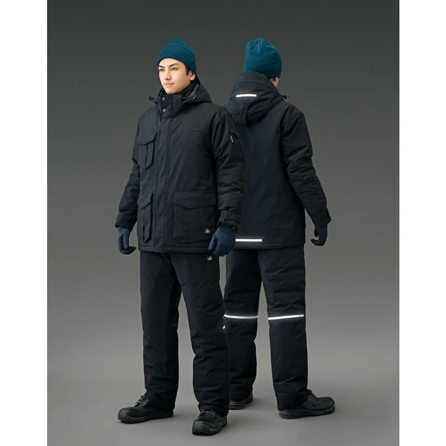 アイトス 作業服 上下セット タルテックス AITOZ TULTEX コート AZ-8575 5L ＆ パンツ AZ-8577 防寒 ストレッチ 撥水 作業着 ユニセックス : 作業服の渡辺 ...