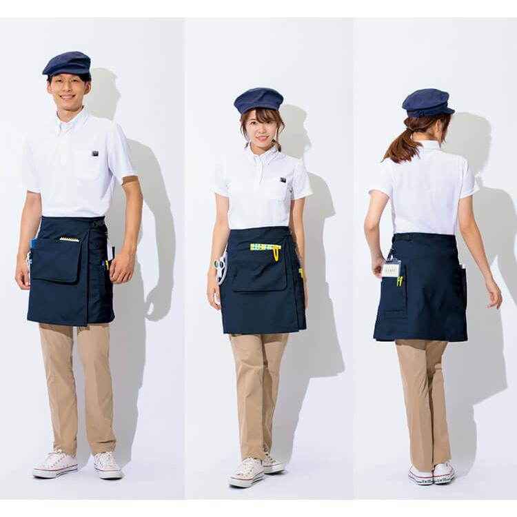 アイトス 作業服 AITOZ ラップエプロン AZ-8634 S-L 通年 ストレッチ 作業着 レディース : 作業服の渡辺商会・返品交換OK安心 - 通販 - Yahoo!ショッピング