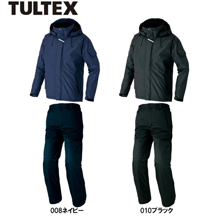 作業服 上下セット アイトス タルテックス AITOZ TULTEX 防水防寒コート AZ-8870 5L ＆ 防水防寒パンツ AZ-8872 防寒 撥水 作業着 ユニセックス : 作業服の ...