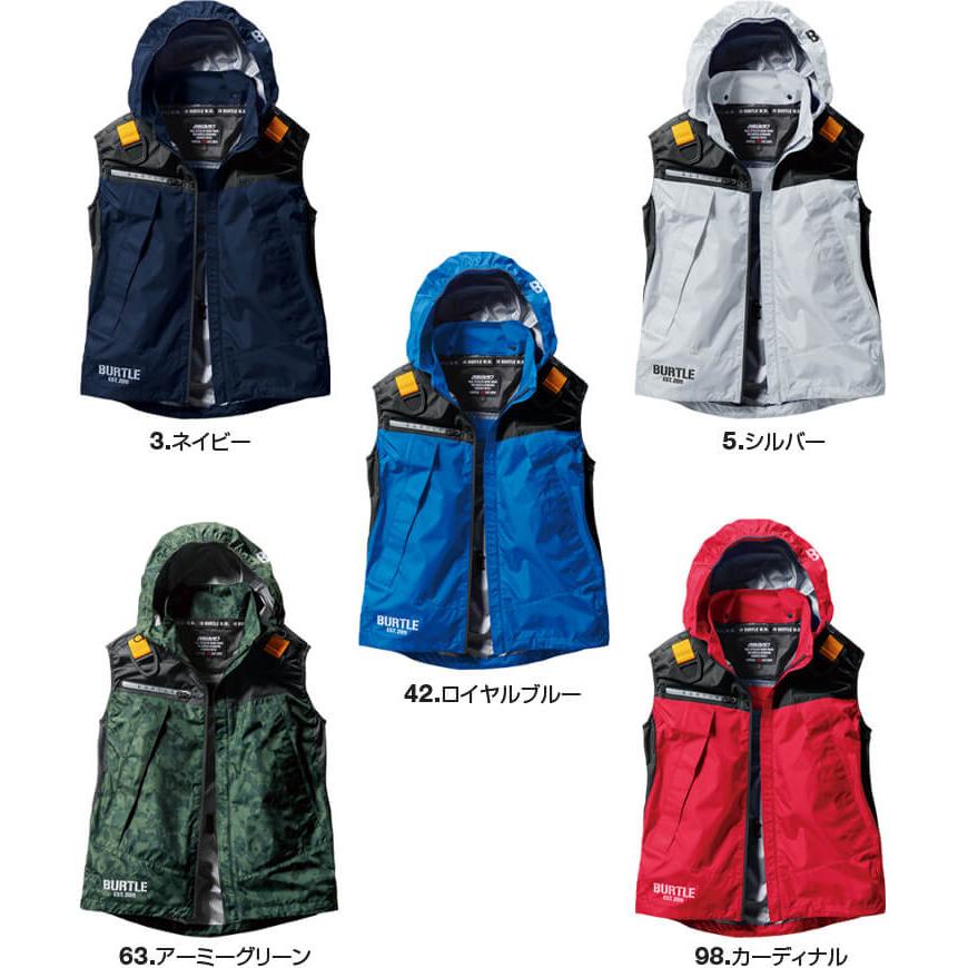 2023新型 バートル エアークラフト フーディベスト AC1194 M-XXL BURTLE AIR CRAFT 熱中症対策 猛暑対策 春夏 作業着 作業服 :burtle-ac1194 ...
