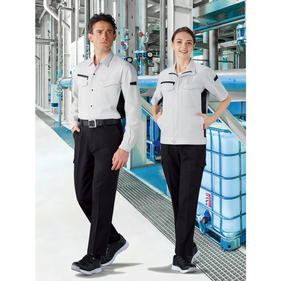 自重堂 作業服 Jichodo エコ製品制電ストレッチ長袖シャツ 87804 SS-LL 春夏 制電 エコ商品 作業着 ユニセックス メンズ レディース : 作業服の渡辺商会・返品交換OK安心 ...