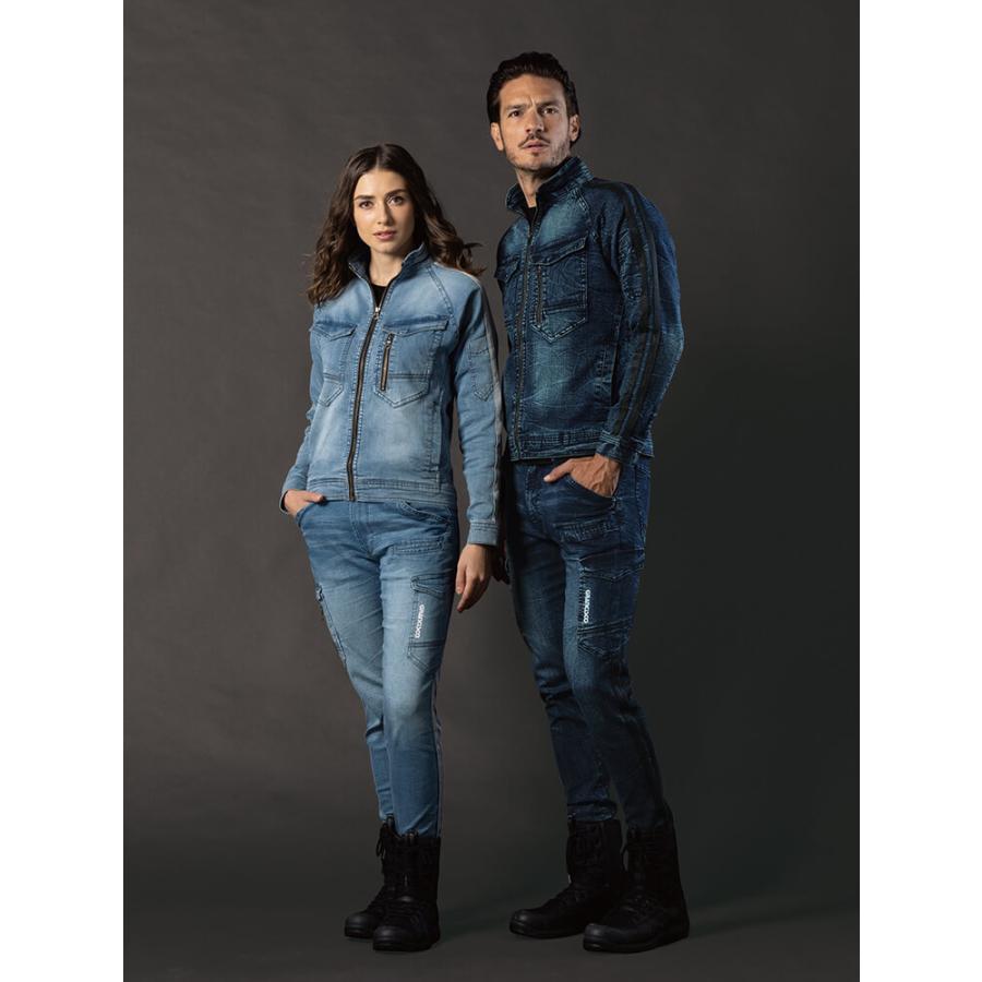 作業服 タカヤ商事 グランシスコ TAKAYA GRANCISCO デニムカーゴ GC-A812 S-LL 通年 デニム ストレッチ 作業着 ユニセックス メンズ レディース : takaya ...