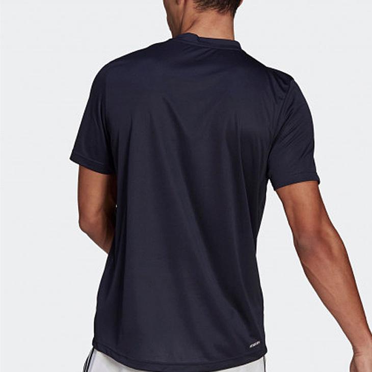 adidas 半袖 Tシャツ メンズ アディダス M D2M PL TEE/スポーツウェア トレーニング 紺 ネイビー クルーネック 男性 ...