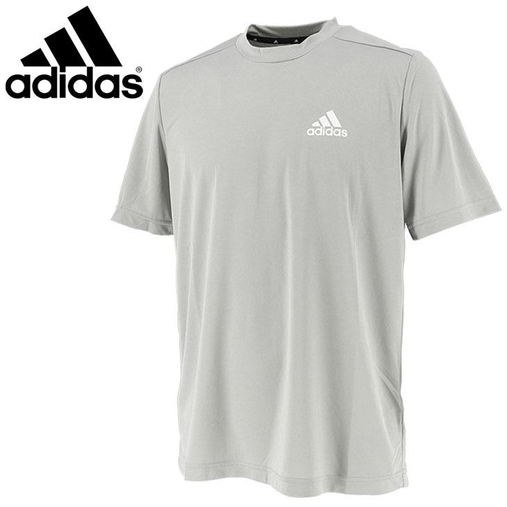 adidas（アディダス） 半袖 Tシャツ メンズ adidas M D2M PL TEE/スポーツウェア トレーニング グレー クルーネック ...