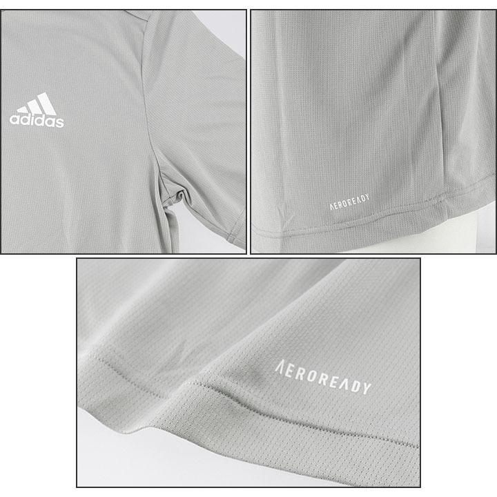 adidas（アディダス） 半袖 Tシャツ メンズ adidas M D2M PL TEE/スポーツウェア トレーニング グレー クルーネック ...