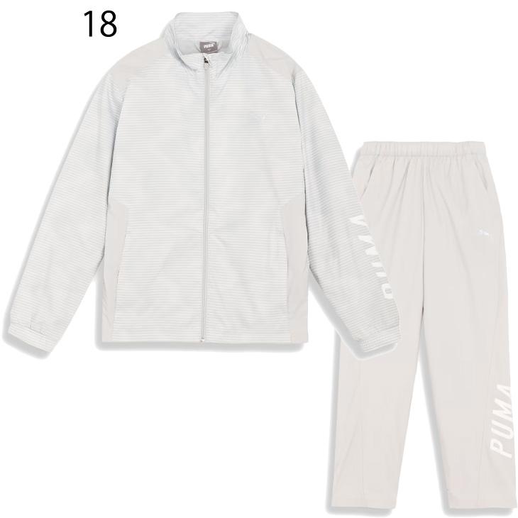 PUMA（プーマ） メンズ ウインドブレーカー 上下 ウーブン ジャケット ロングパンツ 裏トリコット起毛 セットアップ 上下組 トレーニング ...