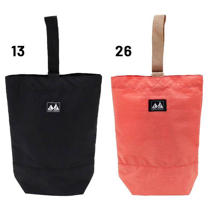 stample（スタンプル） ウォッシュド ナイロン シューズバッグ camp stample 靴入れ シューズケース 上履き入れ うわばき袋 撥水加工 無地 軽量 ブランド かばん ...