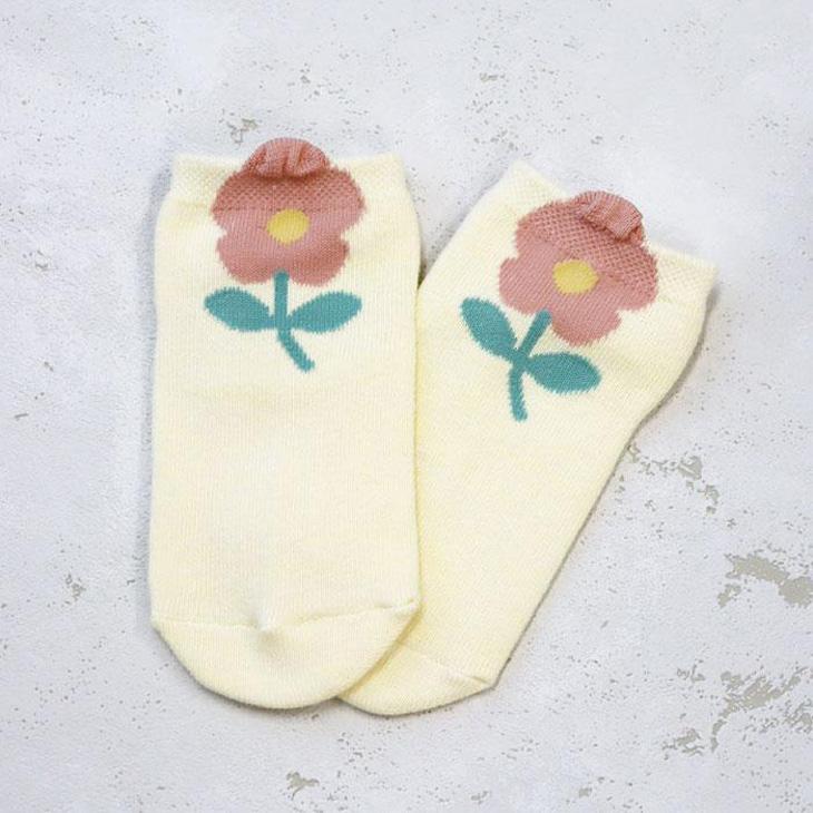 stample スタンプル キッズ 3足組 靴下 13-18cm 女の子 ポッピンフラワー アンクルソックス 3P 園児サイズ 子ども くつ下 くつした 滑り止め /73147 : WORLD ...