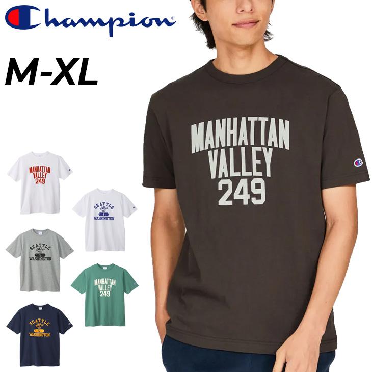 Champion（チャンピオン） 半袖 Tシャツ メンズ プリントTシャツ カジュアルウエア 男性 トップス アメカジ カレッジ風 半袖シャツ ...