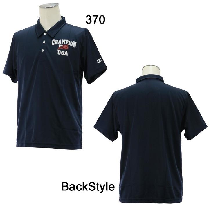 ポロシャツ 半袖 メンズ Champion チャンピオン スポーツ カジュアル 男性 ロゴ 無地 クールビズ 紳士服 半袖シャツ トップス ...