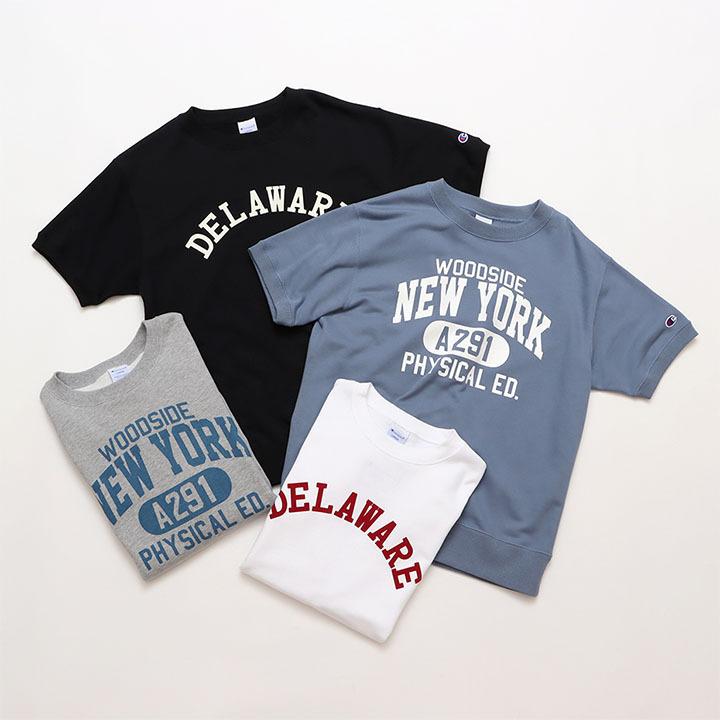 Champion スウェットシャツ 半袖 メンズ チャンピオン クルーネック 男性 スエットカレッジ アメカジ トップス トレーナー スポーツカジュアル ウェア/C3-V011 : WORLD ...