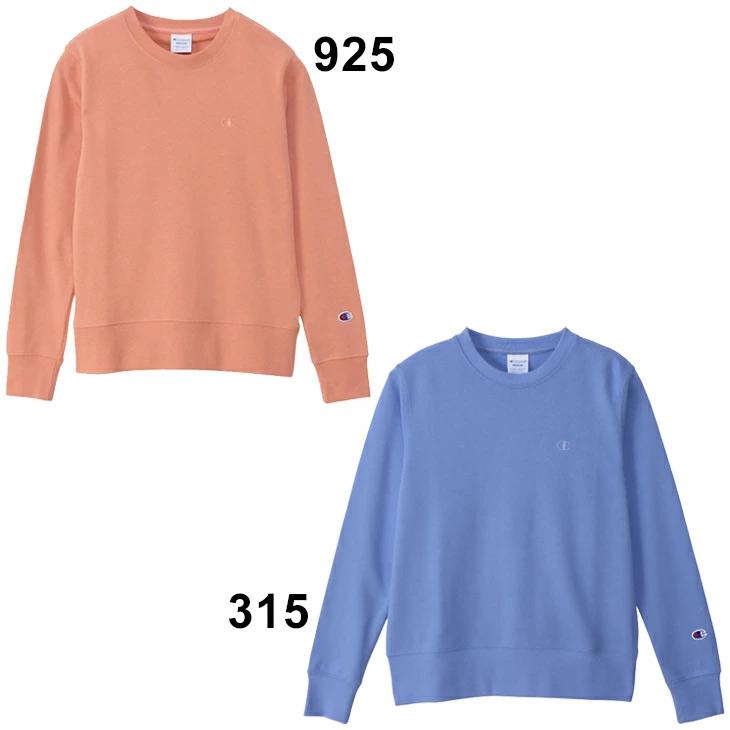 Champion チャンピオン レディーススウェットシャツ 長袖 トレーナー クルーネック スポーティ カジュアル ウェア 女性 スエット シンプル トップス/CW-T013 : WORLD ...