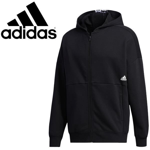 スウェット パーカー 長袖 裏起毛 裏フリース メンズ/adidas アディダス Must Haves Word フルジップスウェット ...