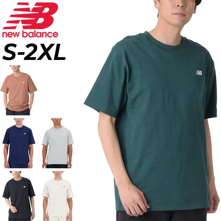 New Balance ニューバランス Tシャツ 半袖 メンズ NewBalance ワンポイント 刺繍ロゴ クルーネック スポーツウェア ...