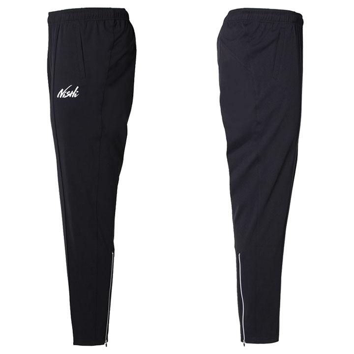 ニシ・スポーツ トレーニングパンツ メンズ レディース ニシ NISHI トレーニング スポーツウェア 陸上競技 伸縮 軽量 吸汗速乾 裾ファスナー 長ズボン 黒 ブラック /N71-100P ...