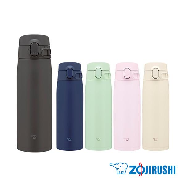 象印（ZOJIRUSHI） 水筒 600ml 直飲み 子供 ステンレス スリム ステンレスボトル ワンタッチ シームレス パッキン無し 600 ml 0.6L 保温 保冷 ステンレスマグ SM ...