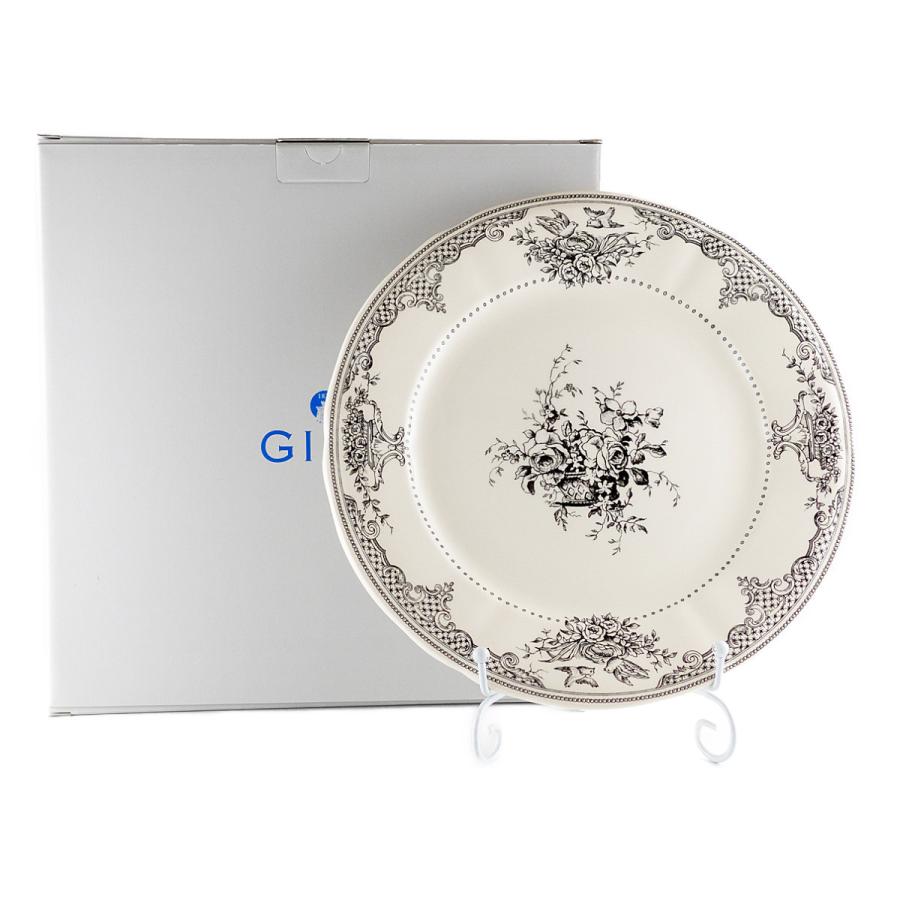 GIEN 正規輸入品 ジアン フルール・デパルイユ 大皿 27.3cm 白黒 GIEN 正規輸入品 ジアン フルール・デパルイユ 大皿 27.3cm 白黒