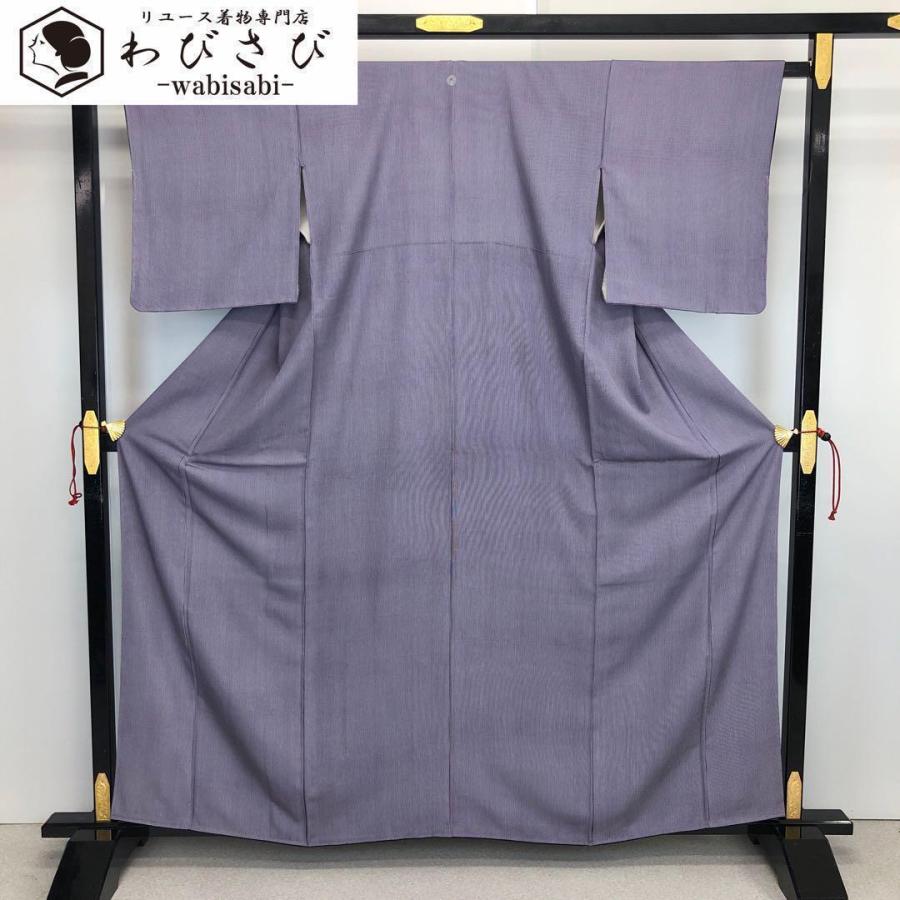 江戸小紋 万筋 秘蔵極型 内田秀一 葡萄紫色 K-3485 : リユース着物わびさび Yahoo!店 - 通販 - Yahoo!ショッピング